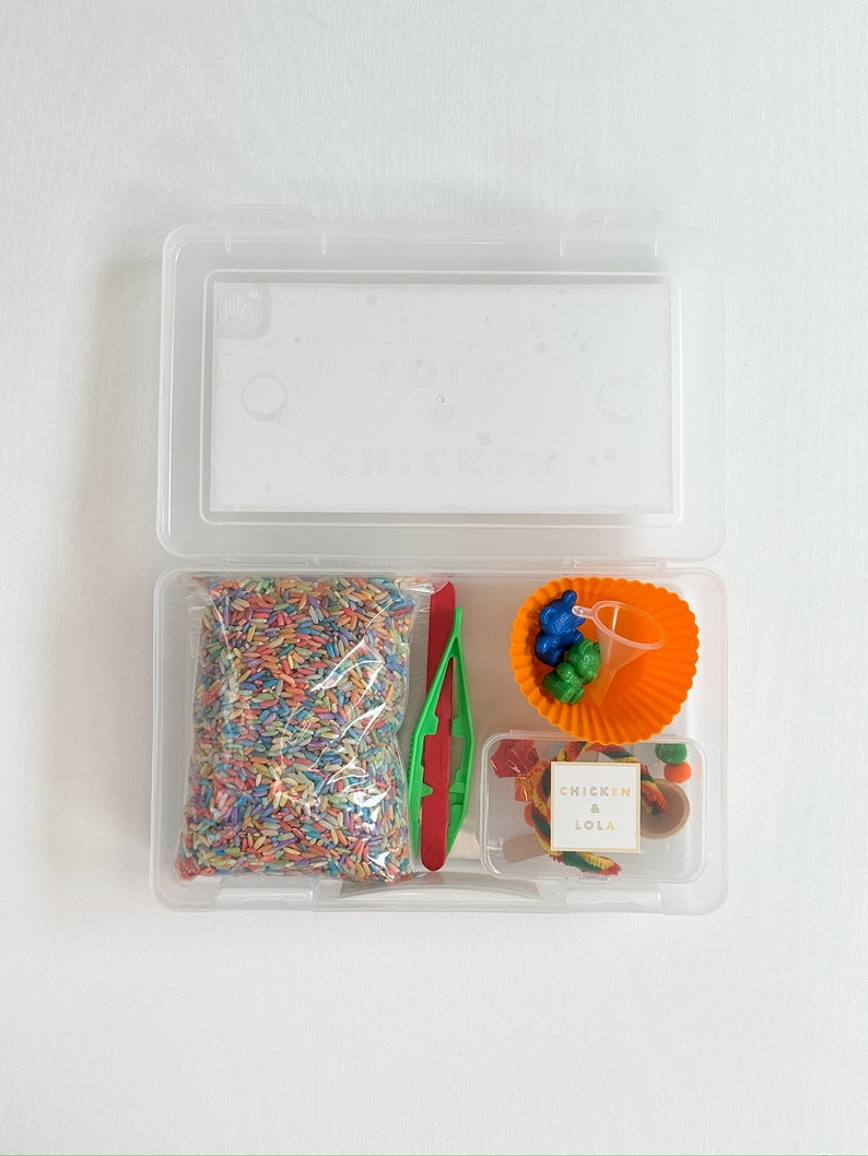 RAINBOW SENSORY KIT, Toddler Hands-on Learning, Montessori Play ...