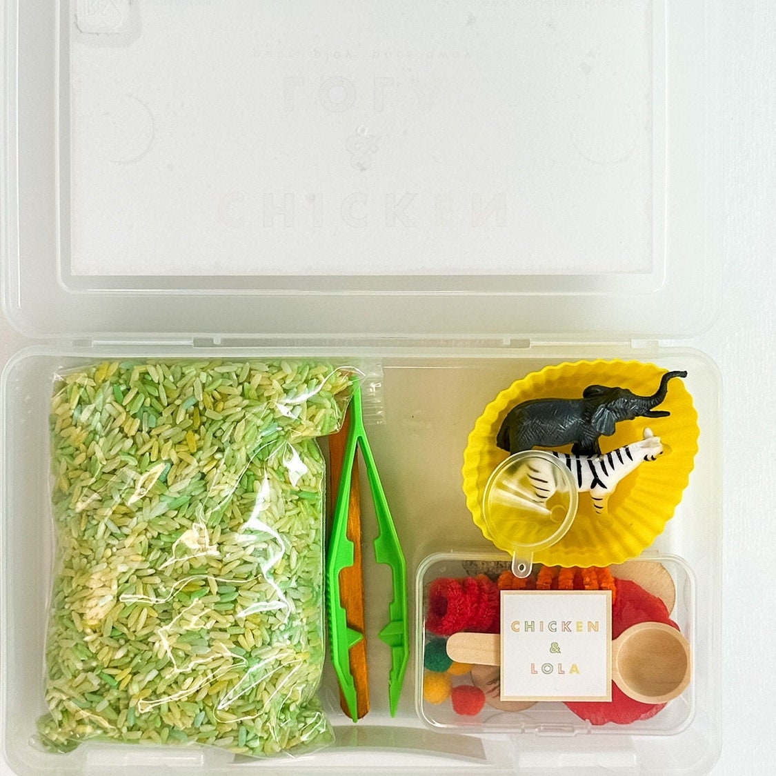 SAFARI SENSORY KIT, Toddler Learning, Animal Play Set, Montessori Play ...