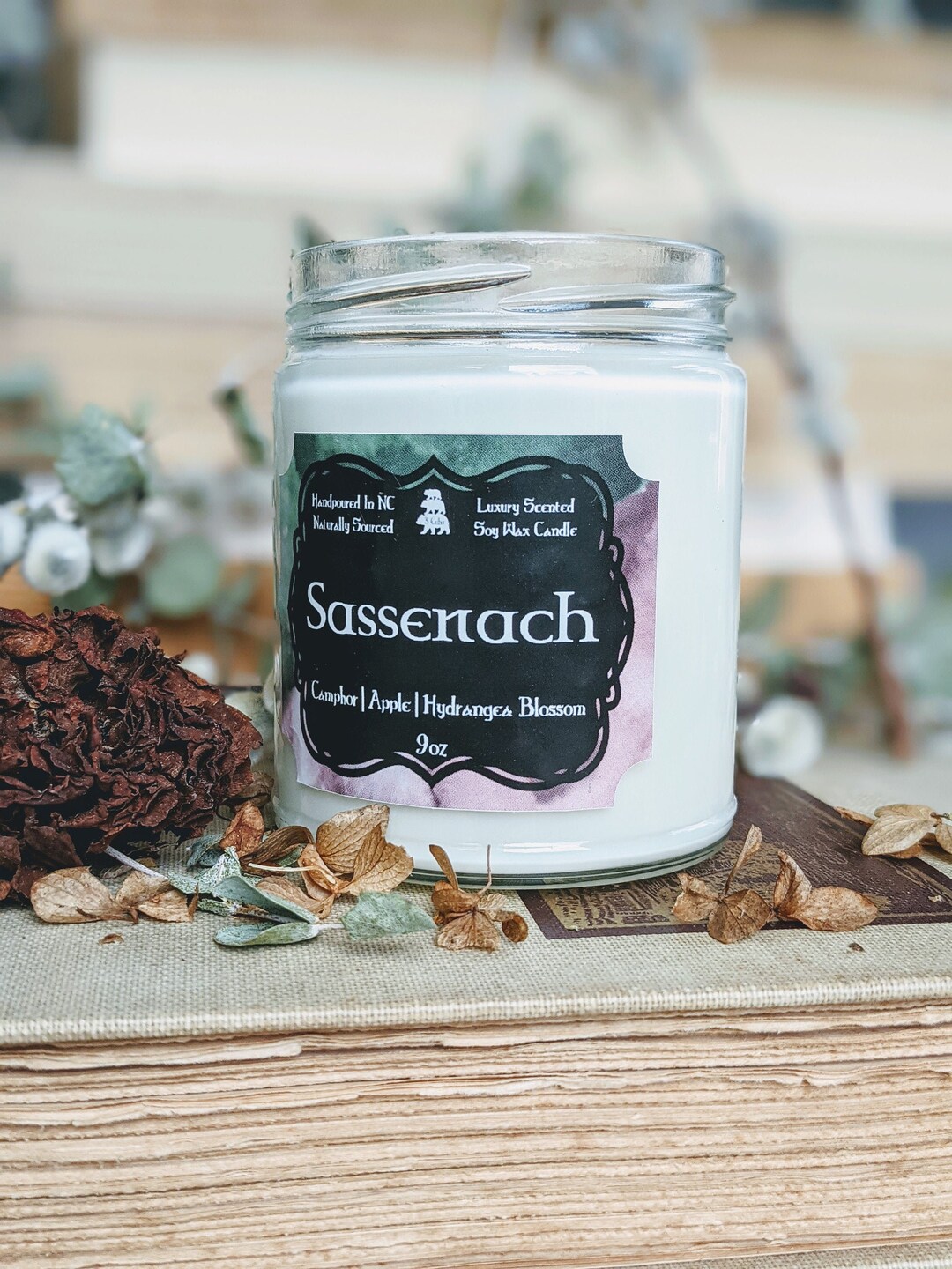 Sassenach Outlander Book Candle, Jamie Fraser Outlander Gifts, Best ...