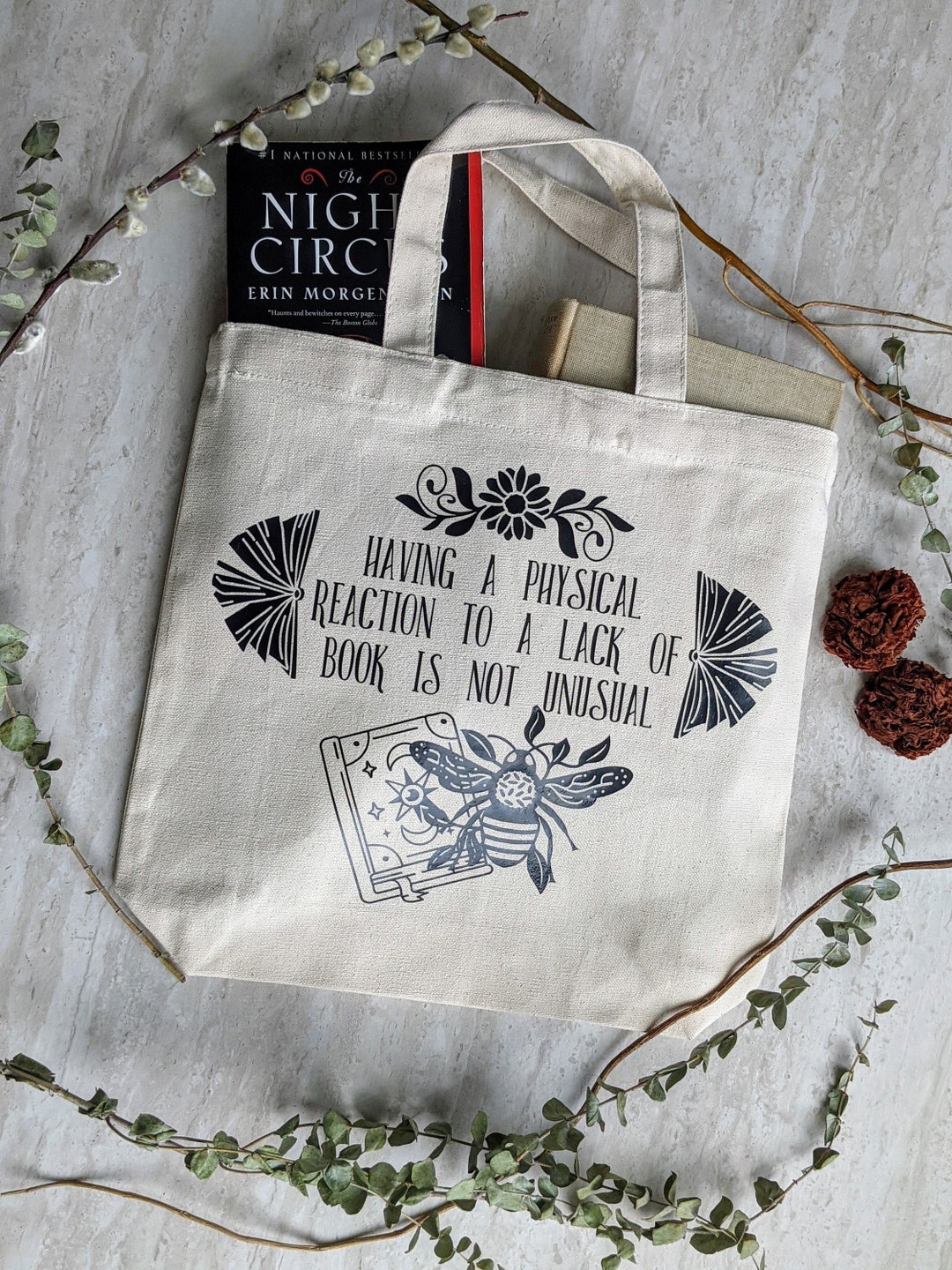 The Starless Sea Canvas Tote Bag, Booktok Book Merch Canvas Tote ...
