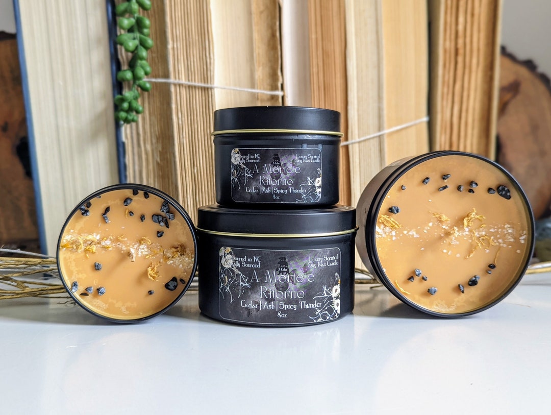 Zodiac Academy Bookish Candle Gift, Dante Oscura Decorated Candles ...
