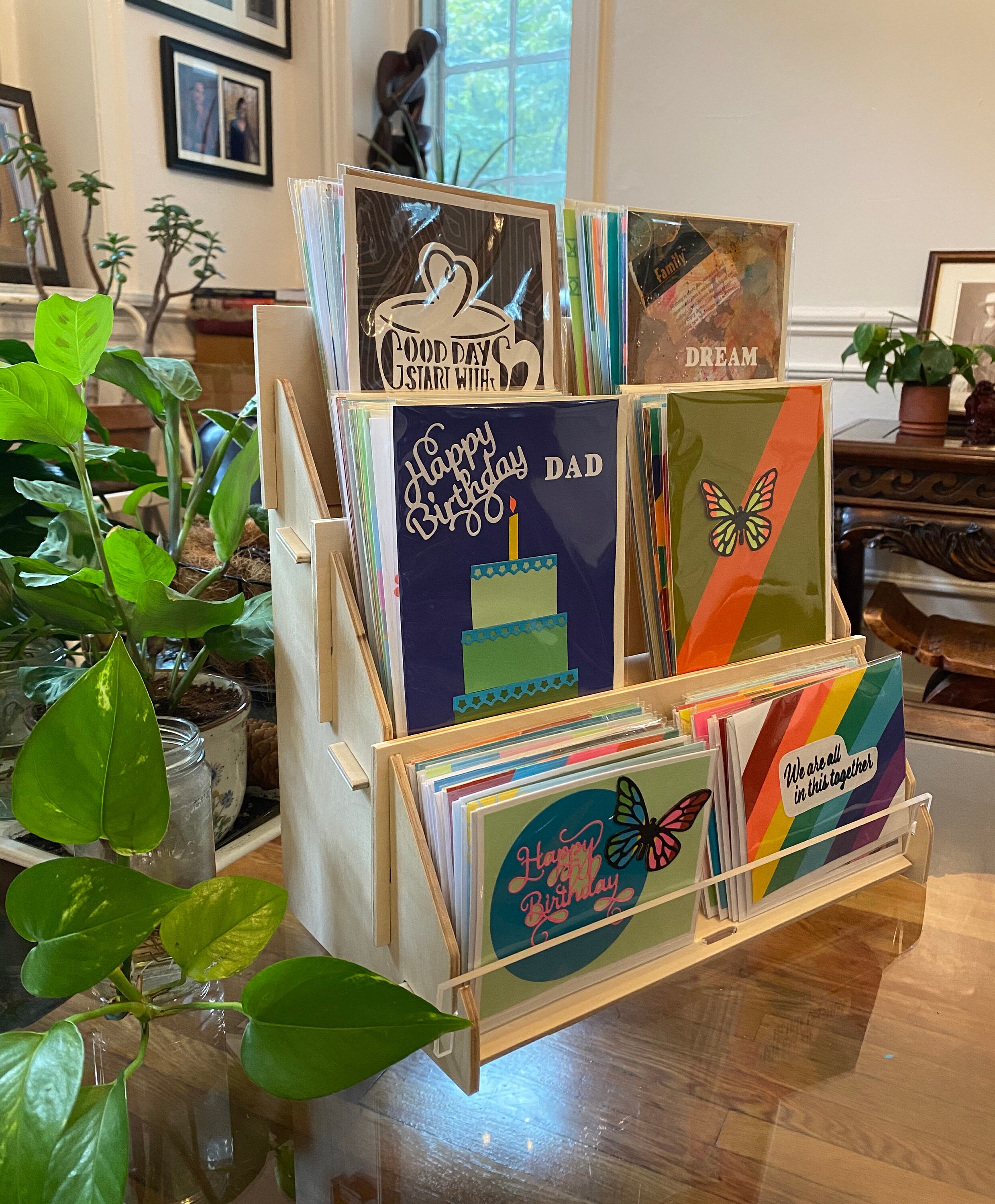 Card Display stand for greeting birthday anniversary Sales | Etsy