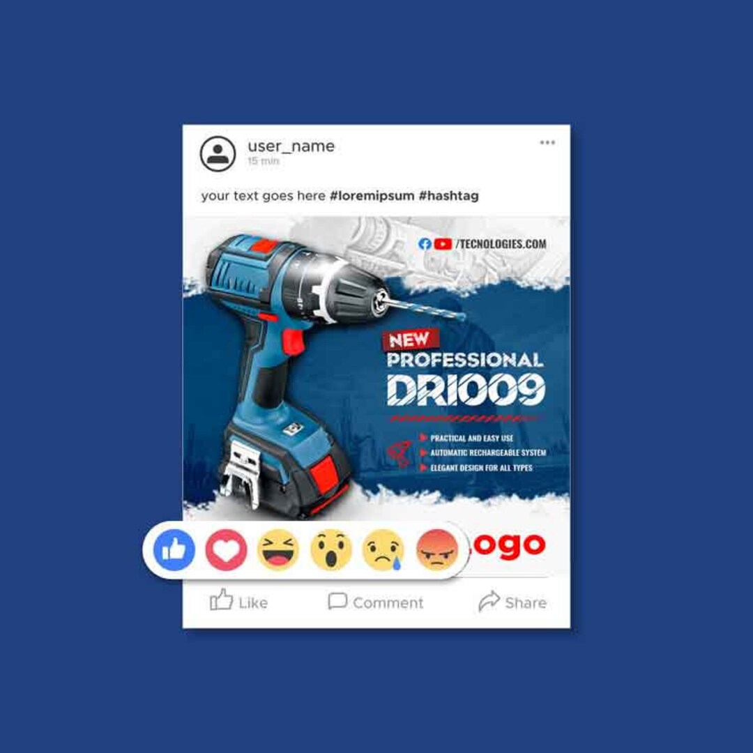 Drill Machine Flyer Templates - Etsy