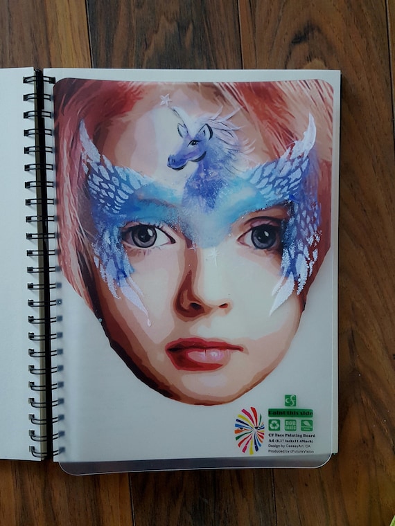 Face Paint Board Face Painting Practice Board Painting | Etsy