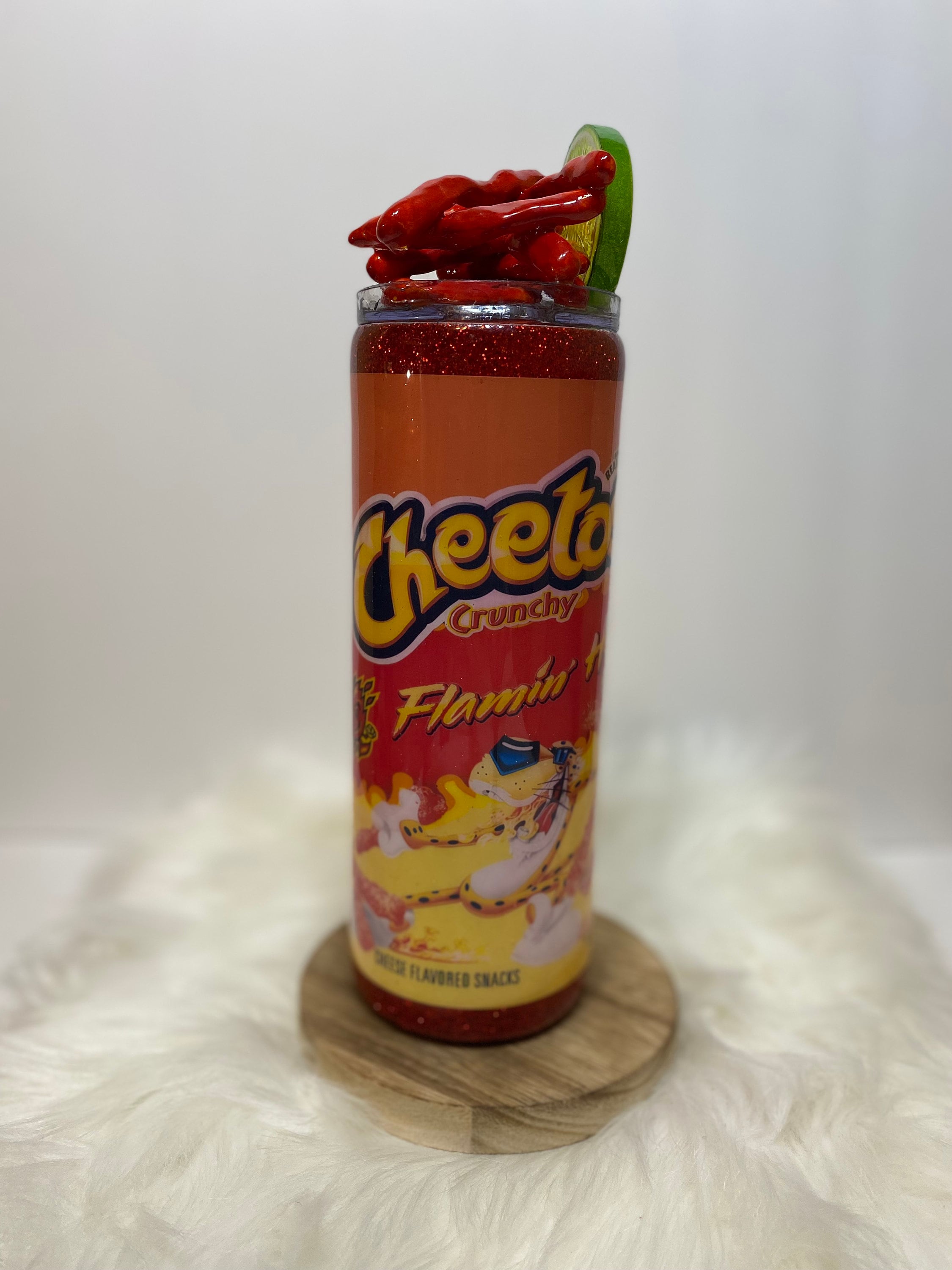 Hot Cheetos, Stainless Steel Skinny Tumbler, Red Glitter or Plain Red ...