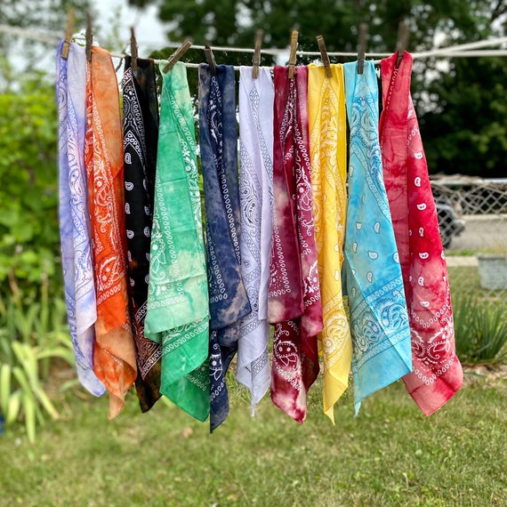 Misfits Hand Dyed Soft Cotton Bandana FINAL SALE - Etsy UK