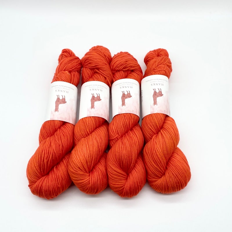 Bright Orange Yarn - Etsy