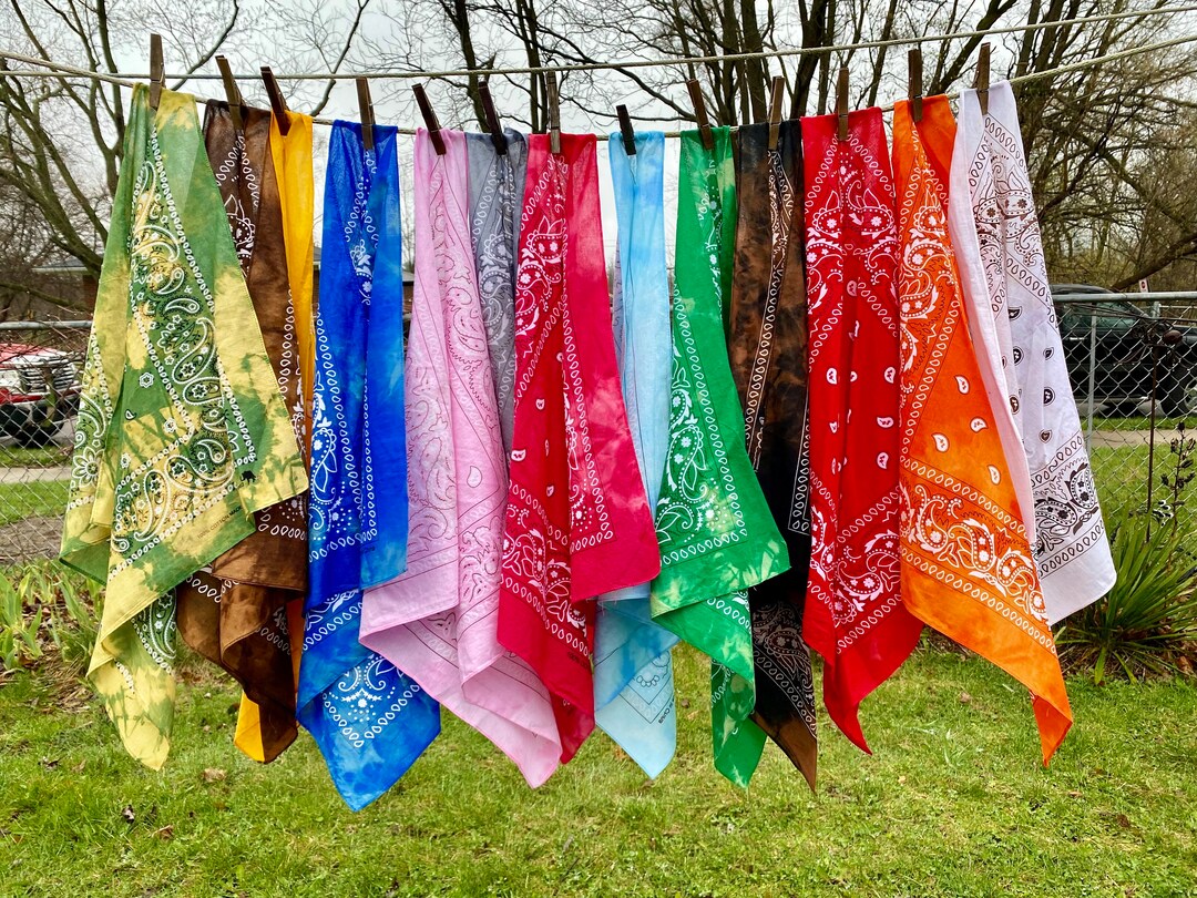 Misfits Hand Dyed Soft Cotton Bandana FINAL SALE - Etsy UK