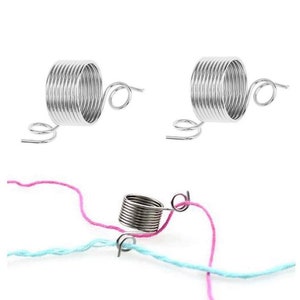 Metal Yarn Finger Thimble | Yarn Stranding Guide | Kuqqi | 17mm 19mm ...