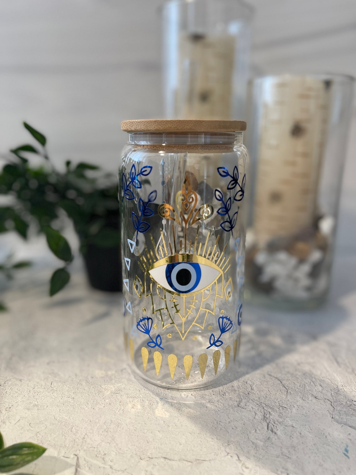 Evil Eye Beer Glass - Etsy