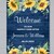Black Chalkboard Watercolor Sunflowers Rustic RSVP 4x6 Card, Corjl ...