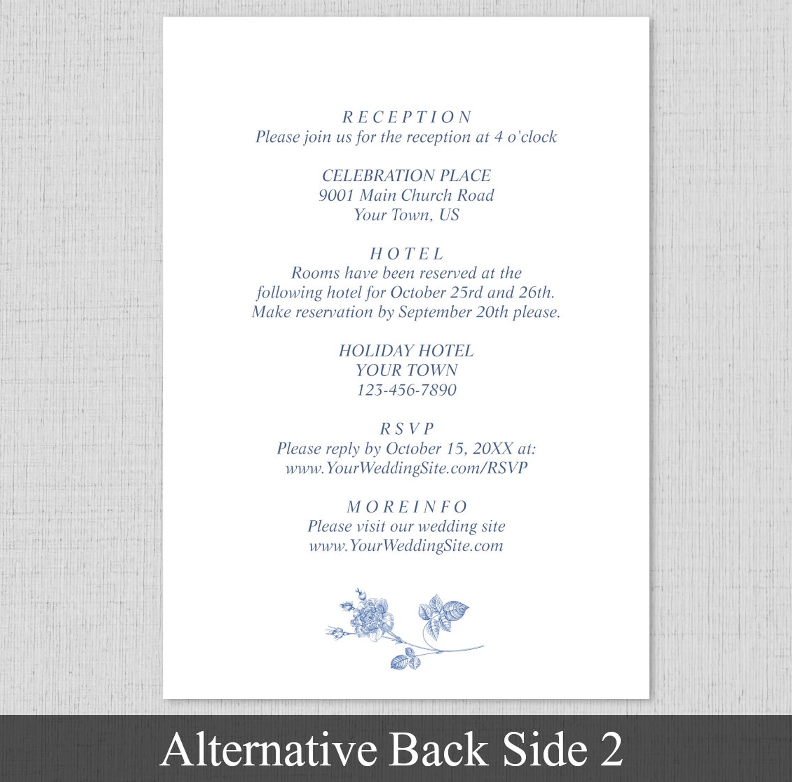 Vintage French Garden Flowers Wedding Invitation, Photo Card, Floral ...