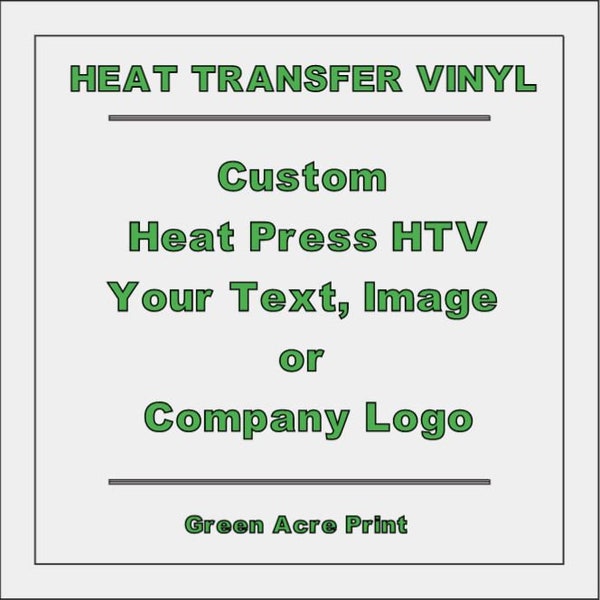 Custom Logo Vinyl Transfer Shirt - Etsy
