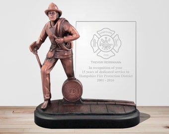 Firefighter Award Statue - Etsy