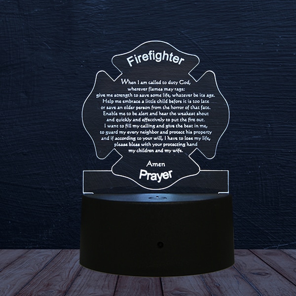 Firefighter Prayer - Etsy