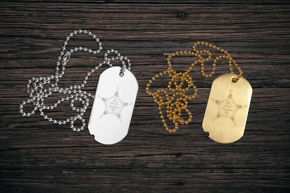 Sheriff Family Dog Tag - Etsy