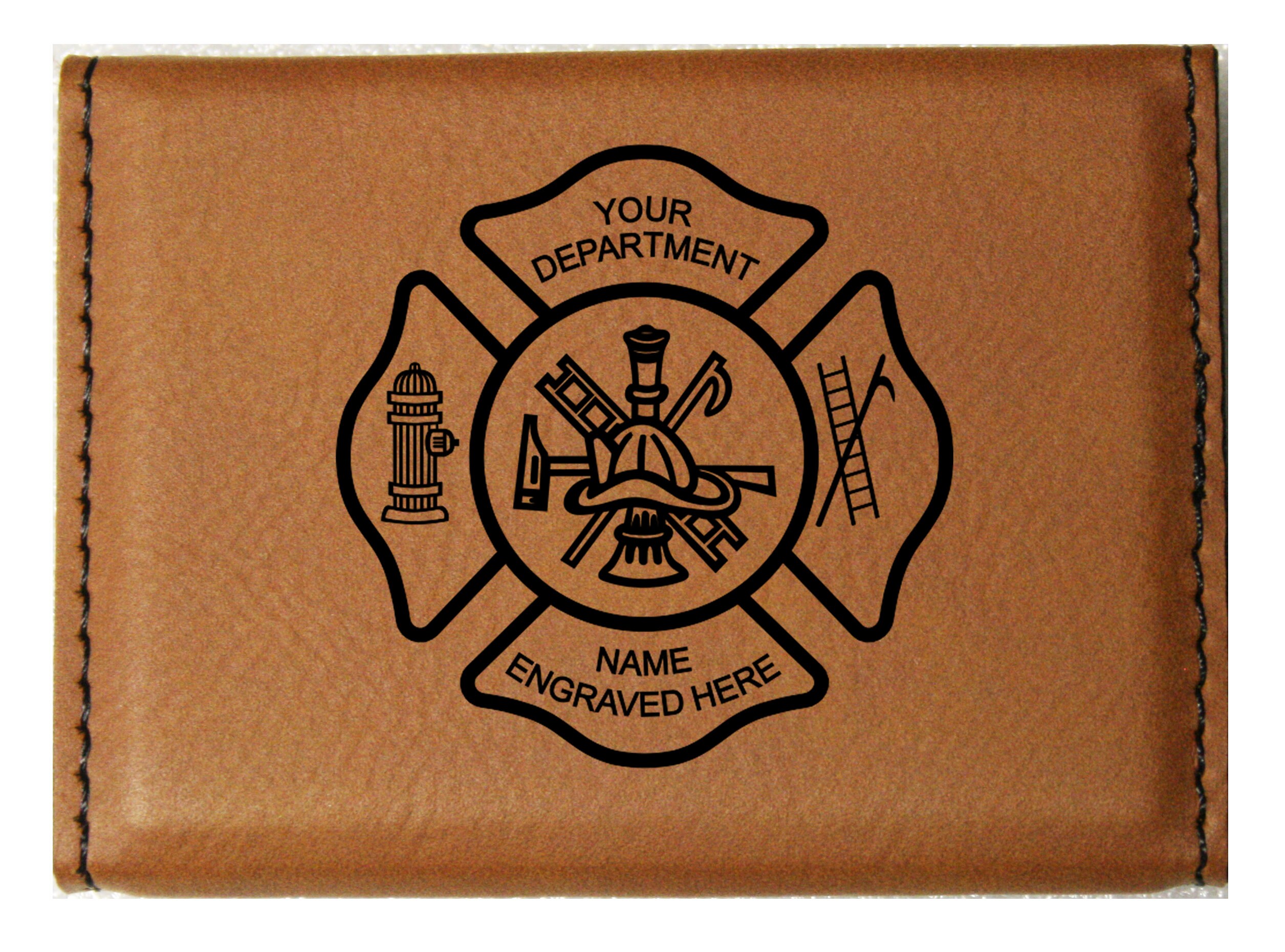Personalized Firefighter Business Card Case - Custom Firefighter Gift ...