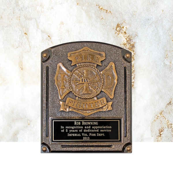 Firefighter Plaque - Etsy