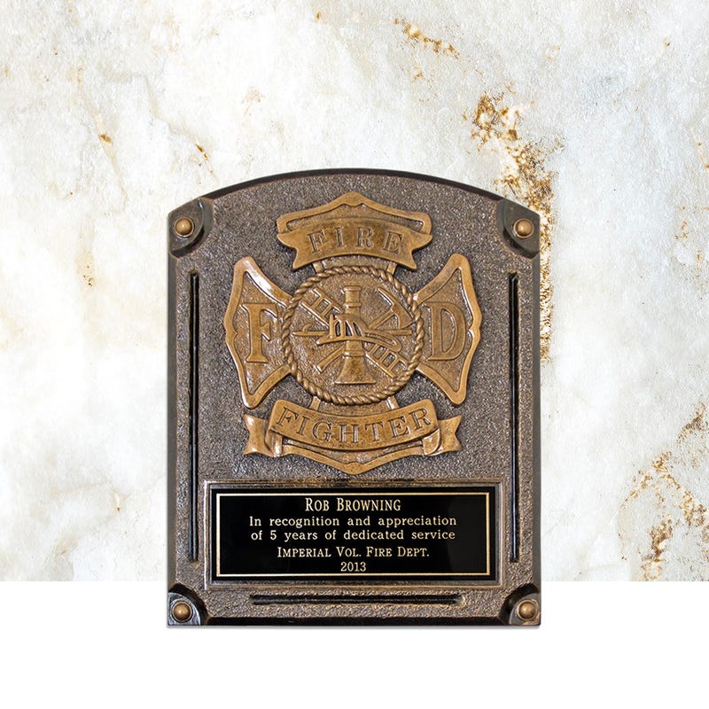 Firefighter Plaque - Etsy
