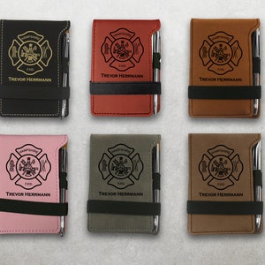 Personalized Firefighter Gift - Firefighter Notepad With Pen - Etsy