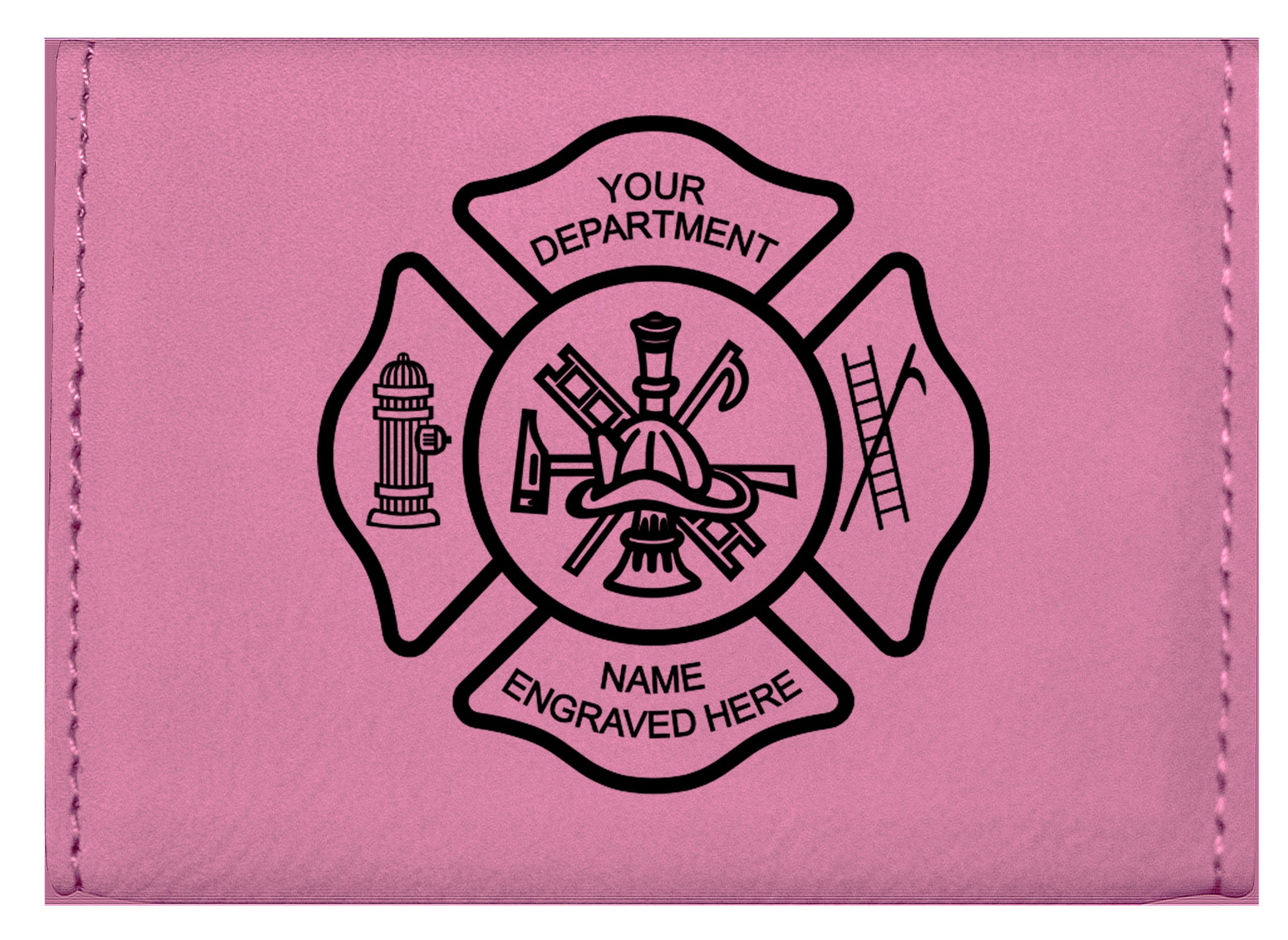 Personalized Firefighter Business Card Case - Custom Firefighter Gift ...