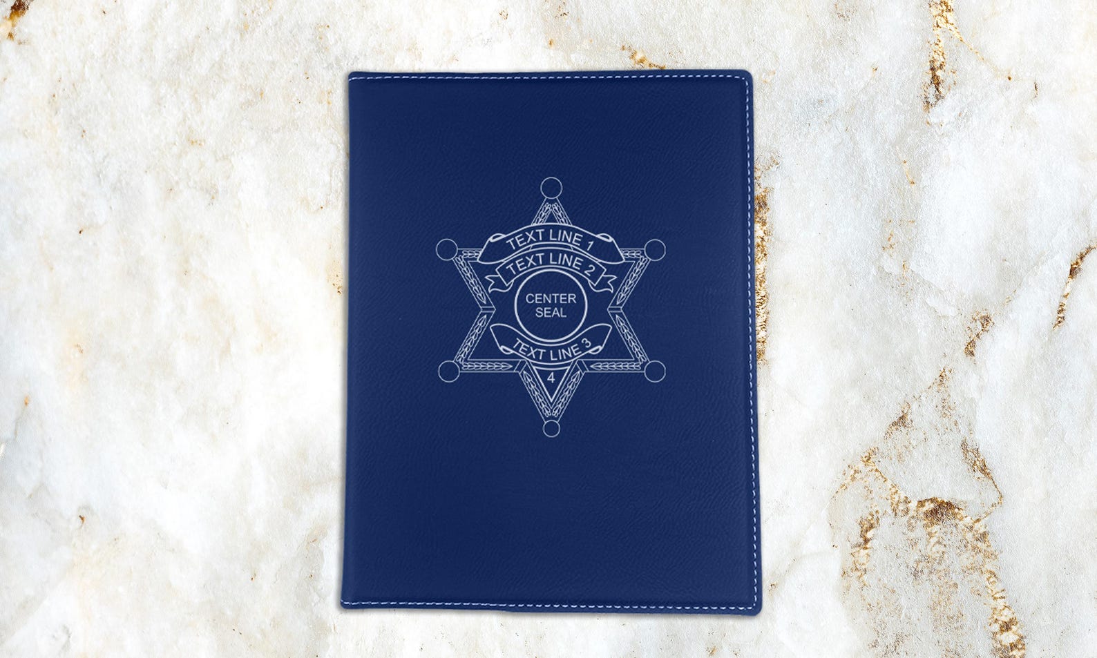 Personalized Sheriff Star Padfolio, Police Notebook Gift - Etsy