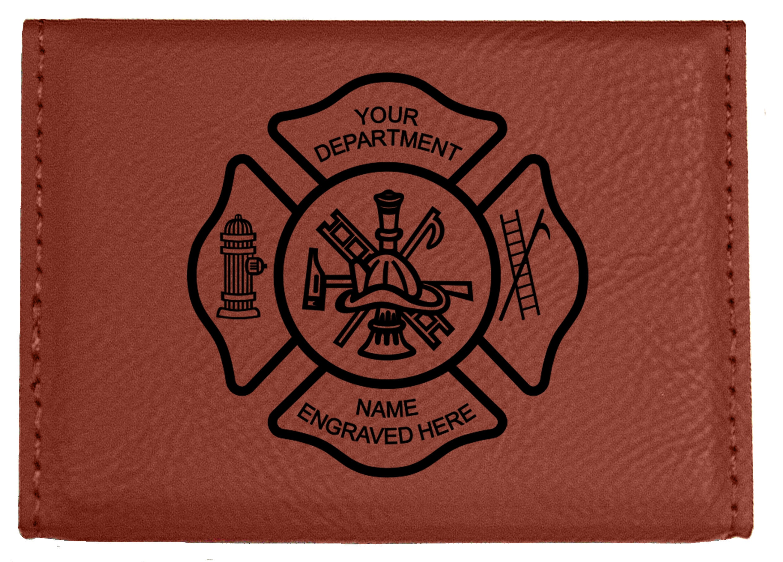 Personalized Firefighter Business Card Case - Custom Firefighter Gift ...