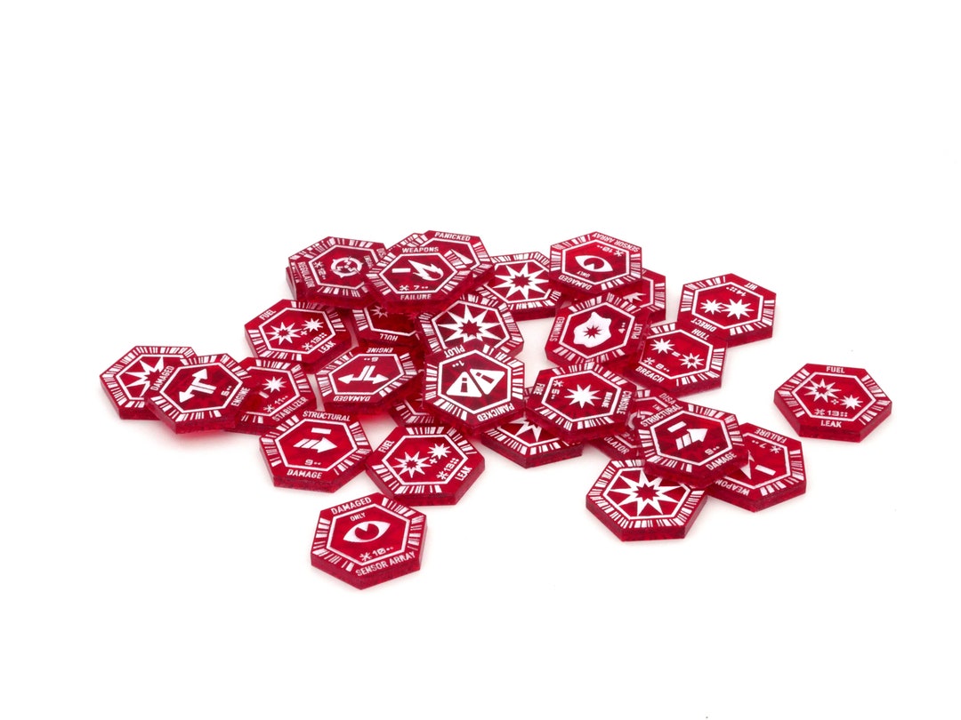 Critical Tokens Set - X-wing Acrylic Tokens - Etsy
