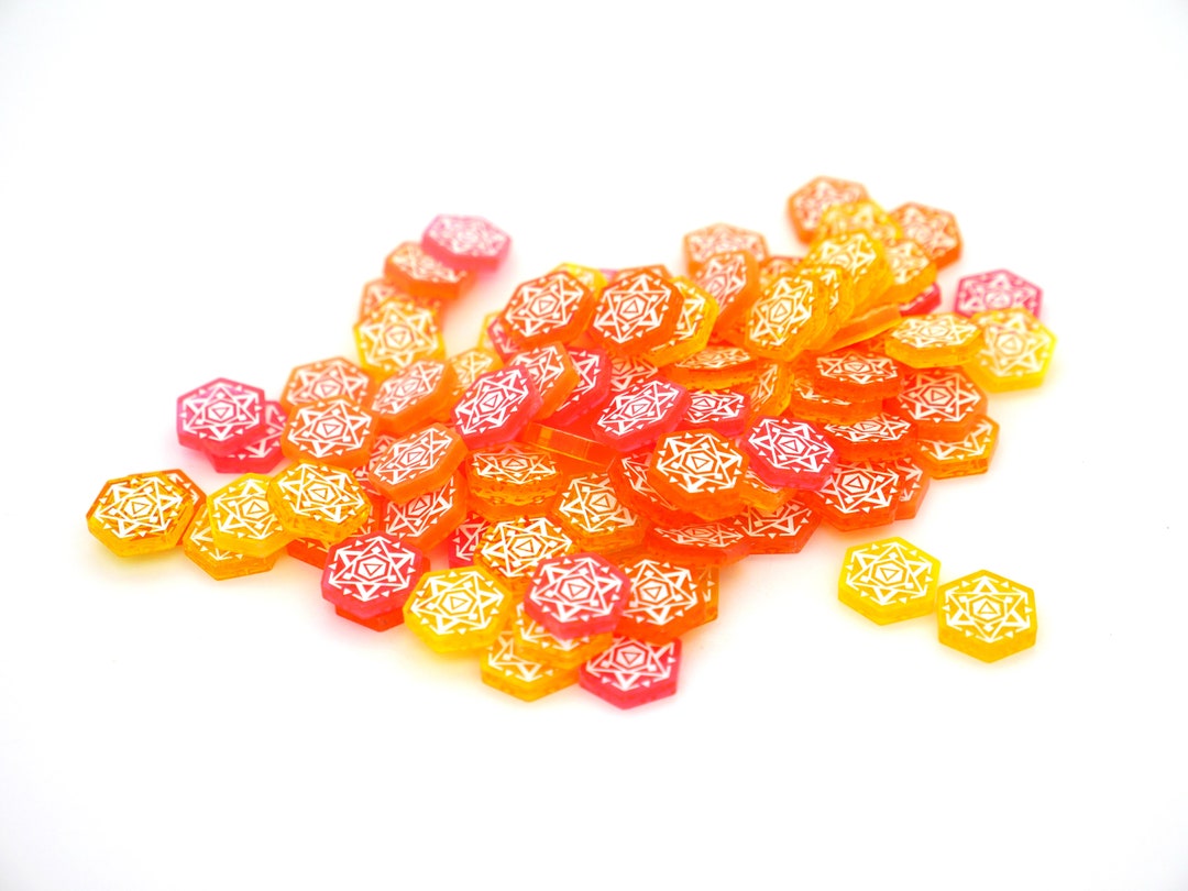 Aember Token Set - Keyforge Acrylic Tokens - Etsy