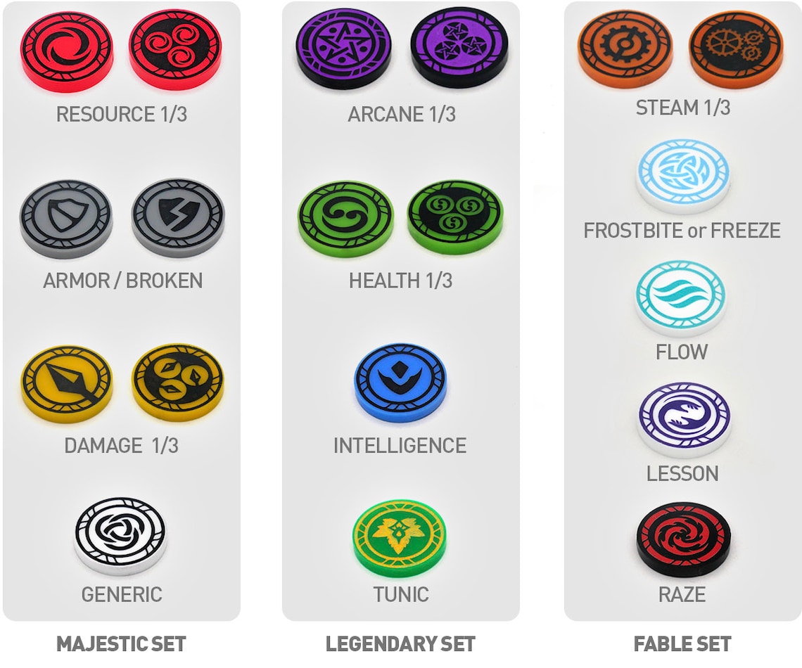 Token Set Flesh and Blood Acrylic Tokens - Etsy