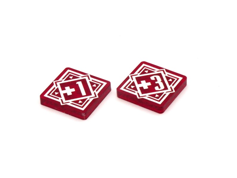 Colored Transparent Token Set - Keyforge Acrylic Tokens - Etsy