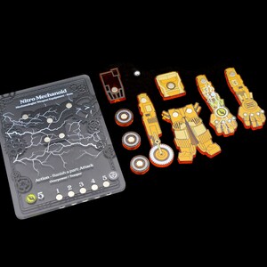 Card Sized Magnetic Nitro Mechanoid Set - Flesh and Blood Acrylic ...