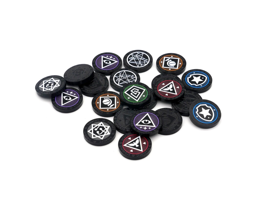 Class Token Set - Arkham Horror Acrylic Tokens - Etsy