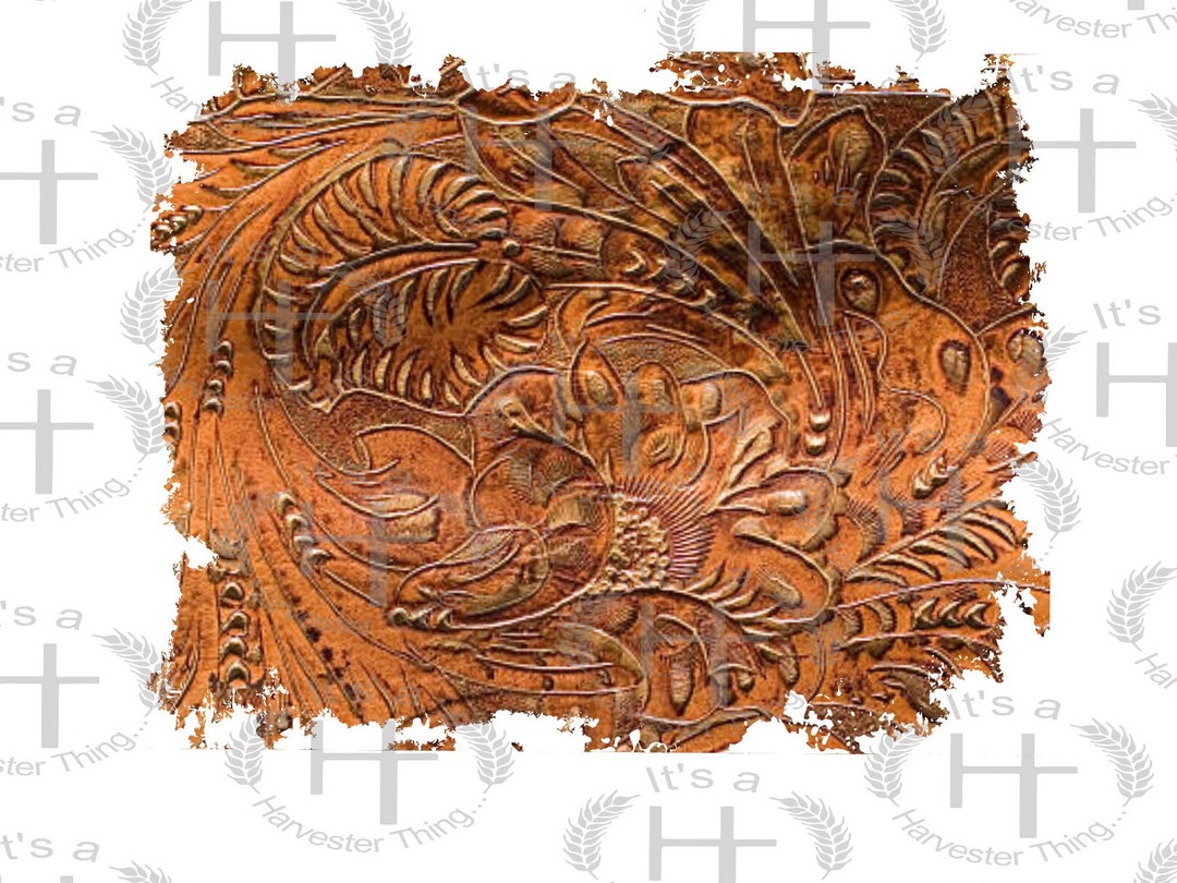WESTERN TOOLED LEATHER Background Png, Saddle Leather Png, Brown Png ...