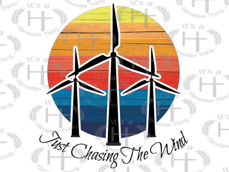 WIND TURBINE PNG Sublimation Wind Tower Png Windmill Png - Etsy