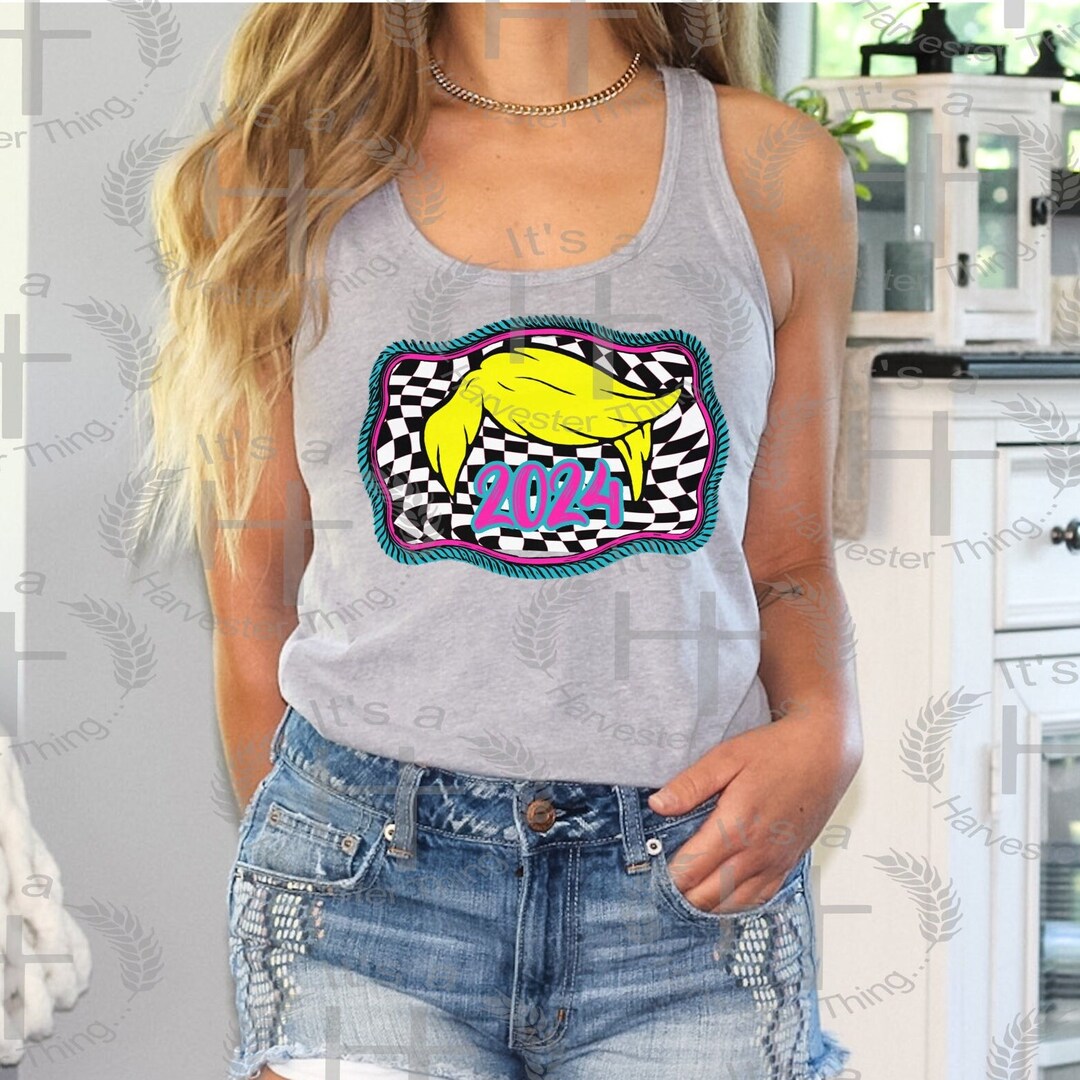 TRUMP PNG SUBLIMATION, 2024, Western, Rodeo Buckle, Cowboy, Maga ...