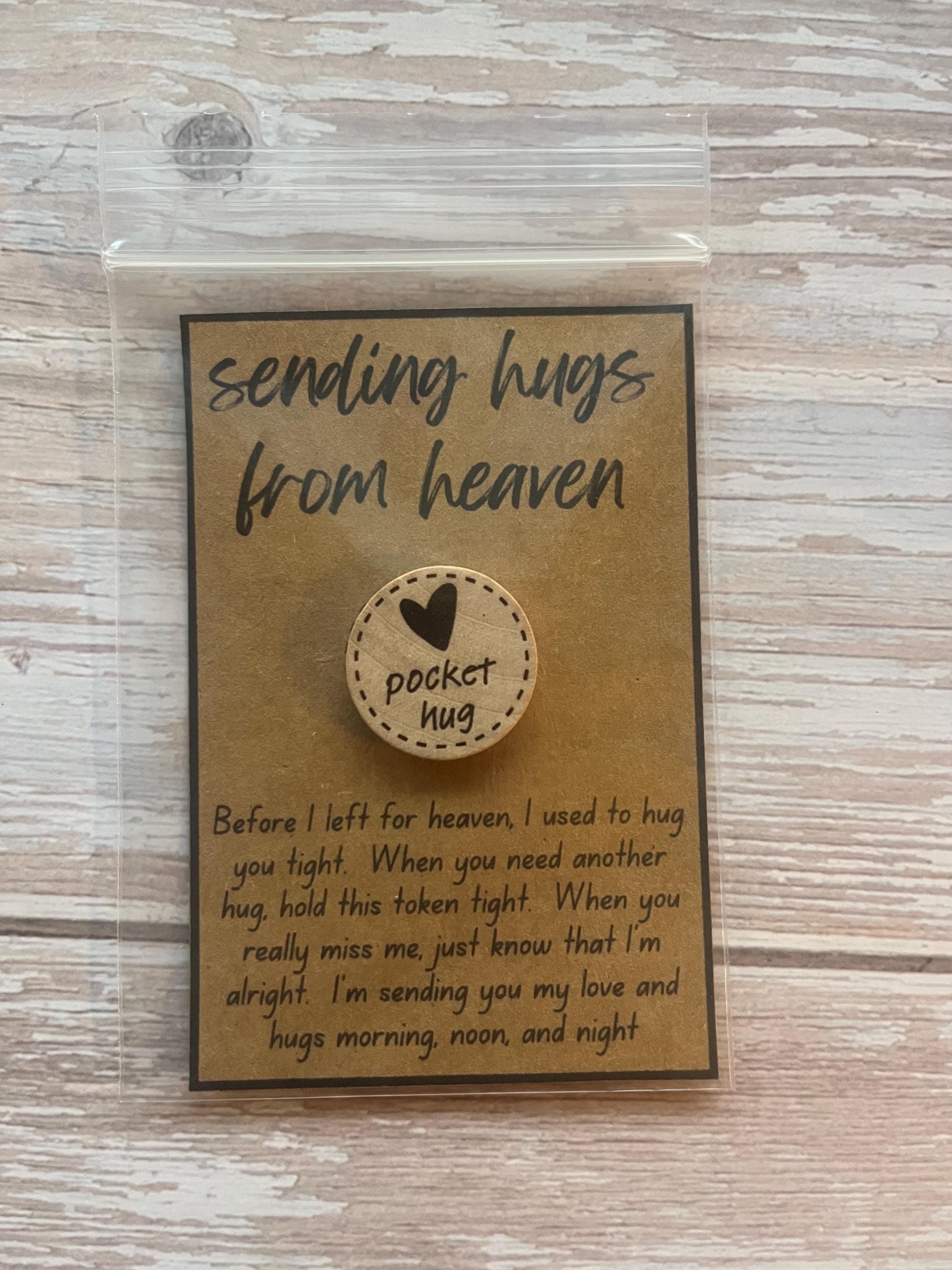 Sending Hugs From Heaven Pocket Token - Etsy