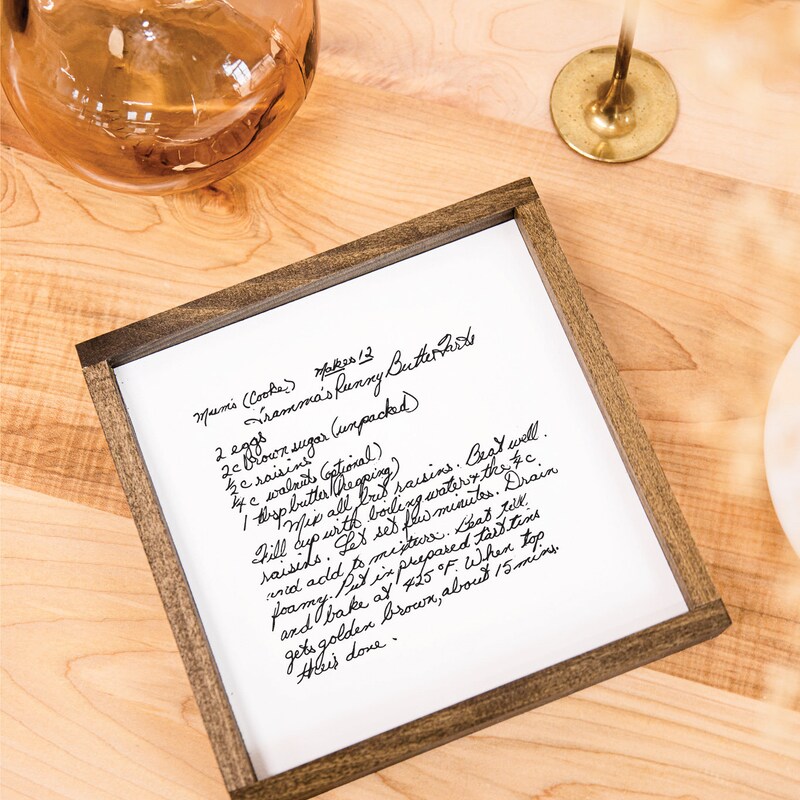 Handwritten Recipe Sign - Etsy