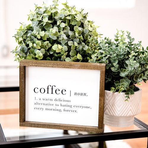 COFFEE BREAK Sign // Wood Sign // Wooden Signs // Kitchen - Etsy