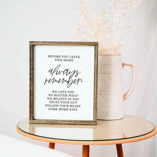 Always Remember Wooden Sign Entryway Sign Wooden Sign - Etsy