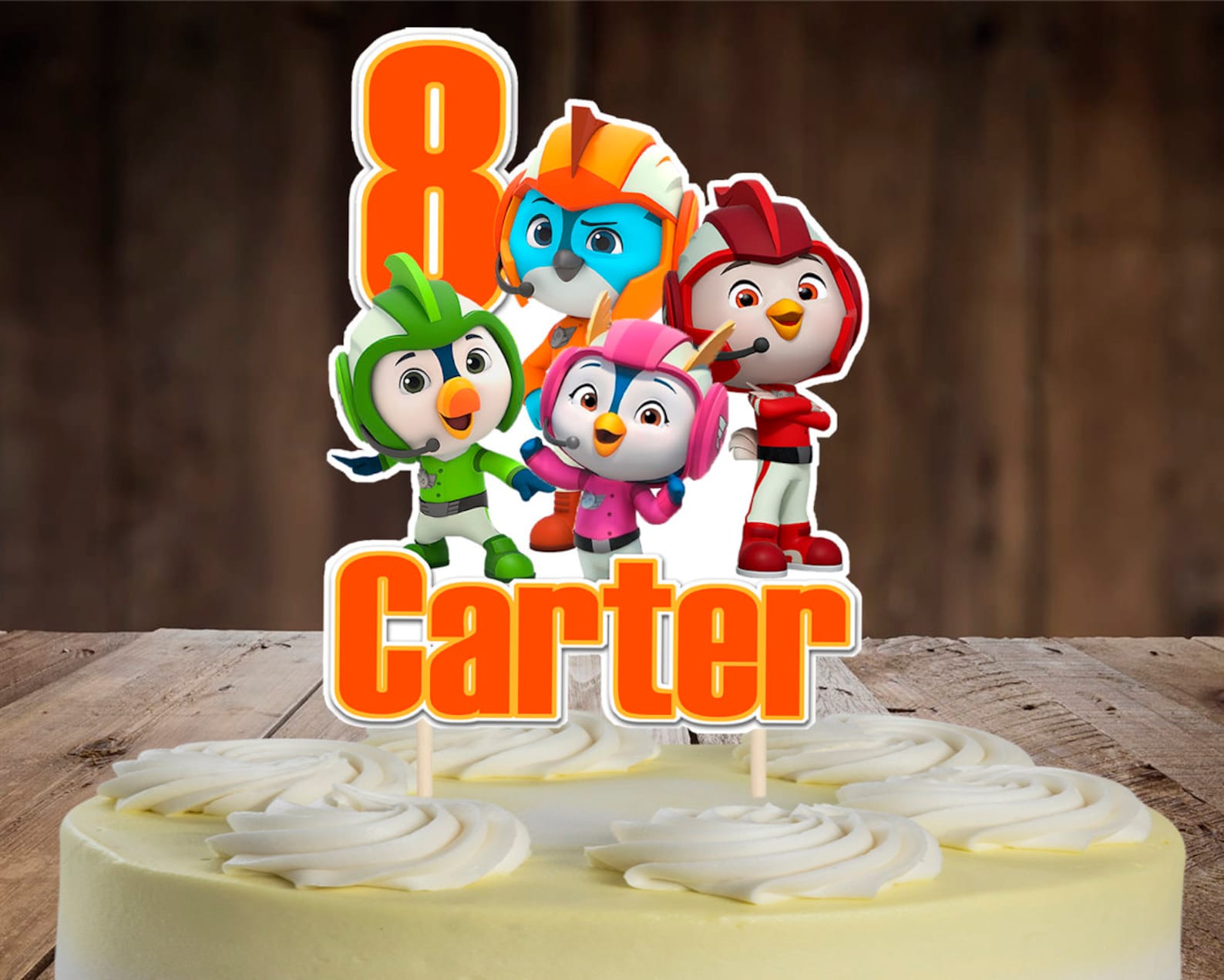 Inspired Cartoons Cake topper Personalized Cake Topper | Etsy