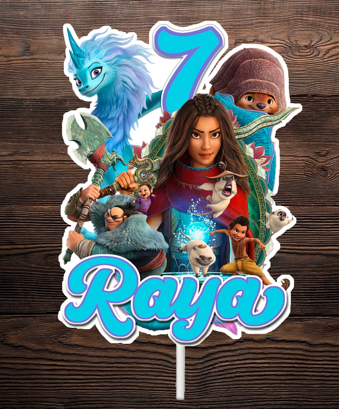 Decorations Weddings Raya cake topper personalized Raya and The Last ...