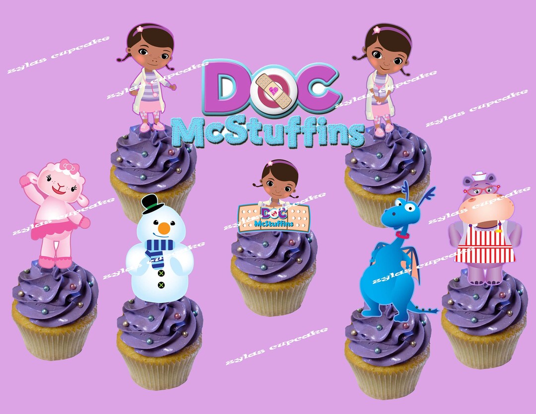 Doc Mcstuffins Cupcake Toppers (14pieces) - Etsy