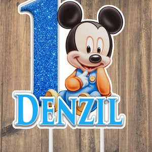 Baby Mickey Mouse Cake Topper - Etsy