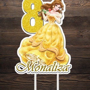 Princess Belle Disney Cake Topper - Etsy