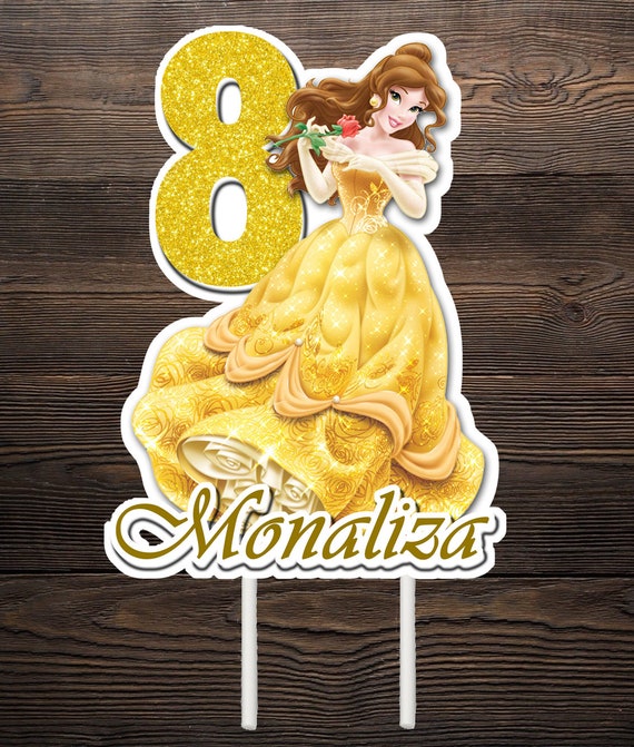Princess Belle Cake Topper