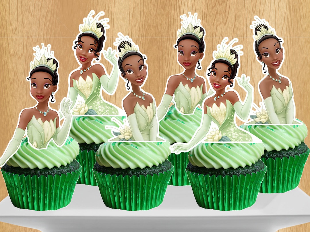 Set of 12 Princess Tiana Cupcake Toppers ( 3 Poses) - Etsy
