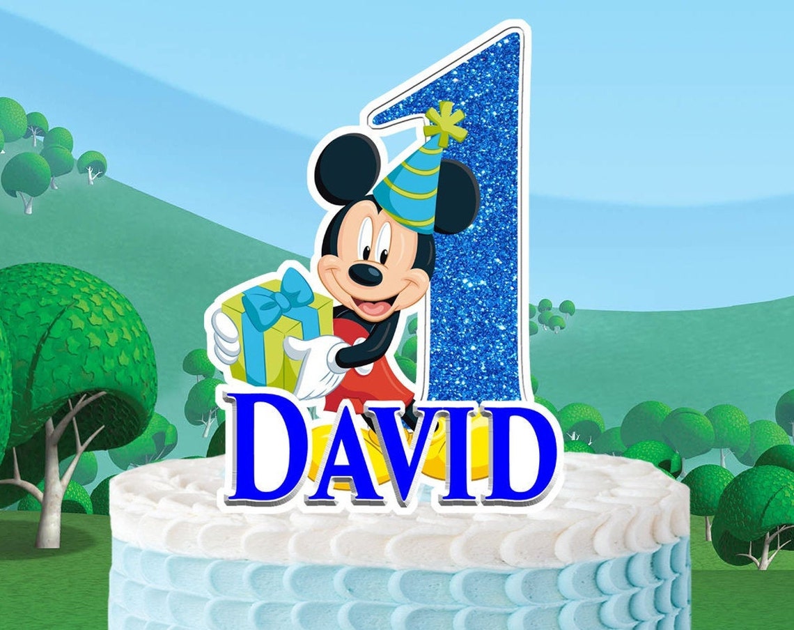 Mickey Mouse Cake Topper | Etsy