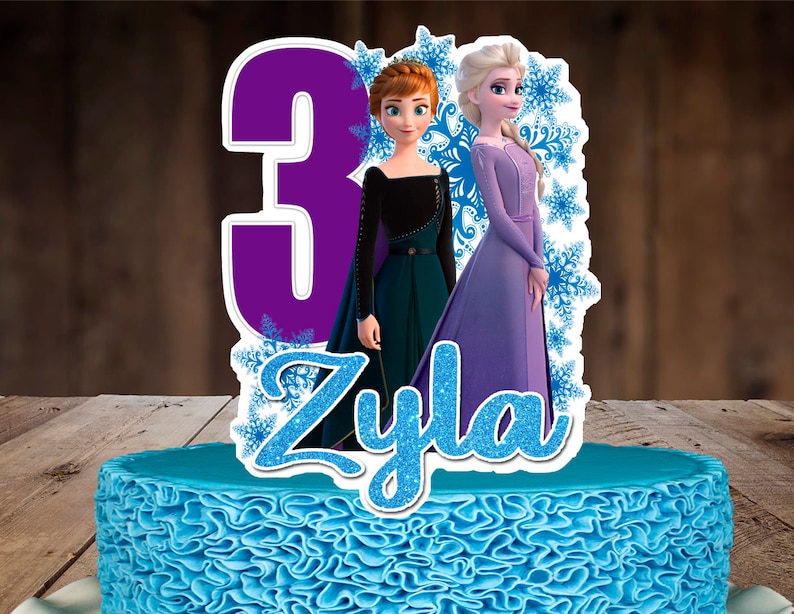 Frozen2 Ana y Elsa Cake topper | Etsy