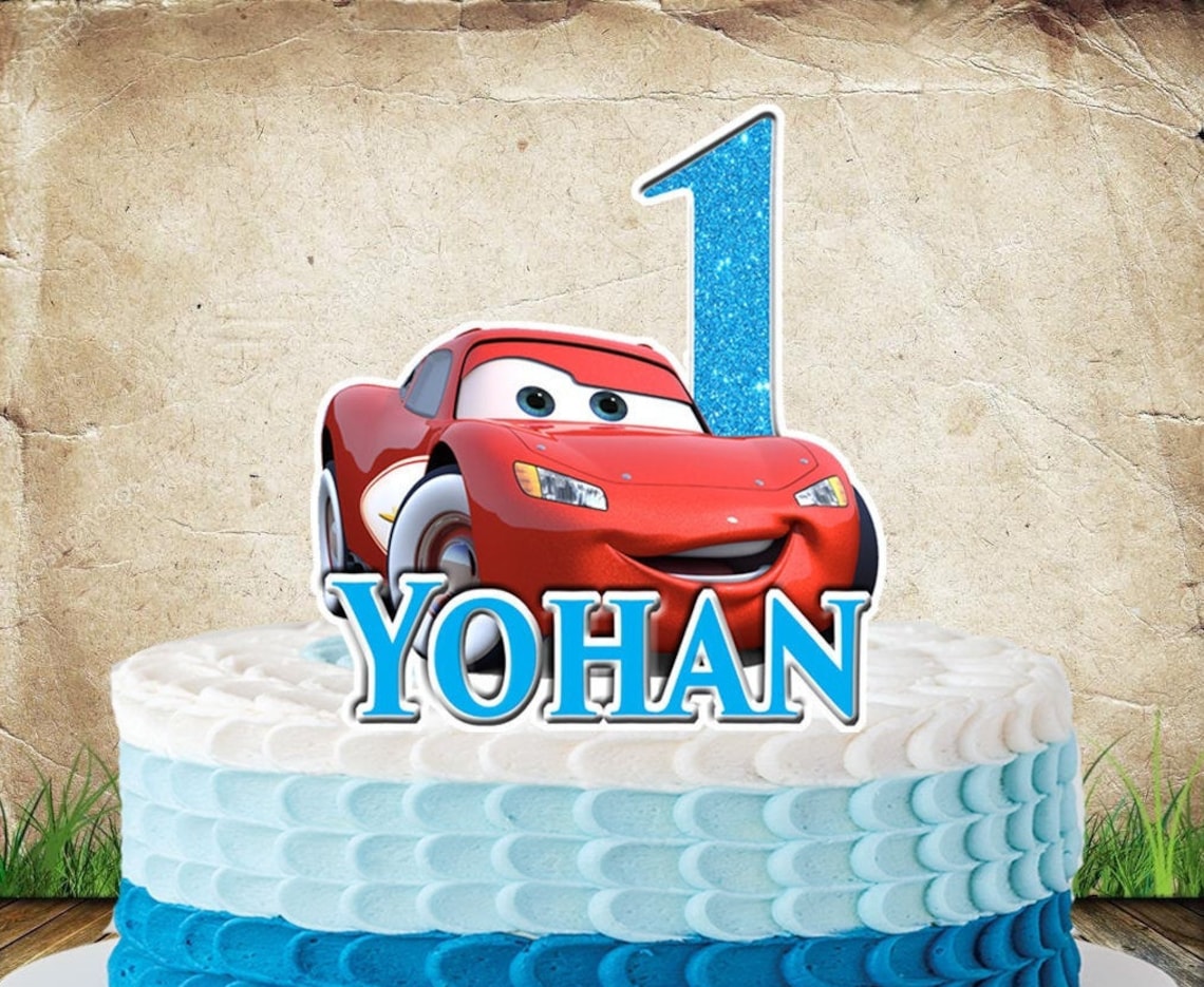 Lightning Mcqueen Cake Topper - Etsy